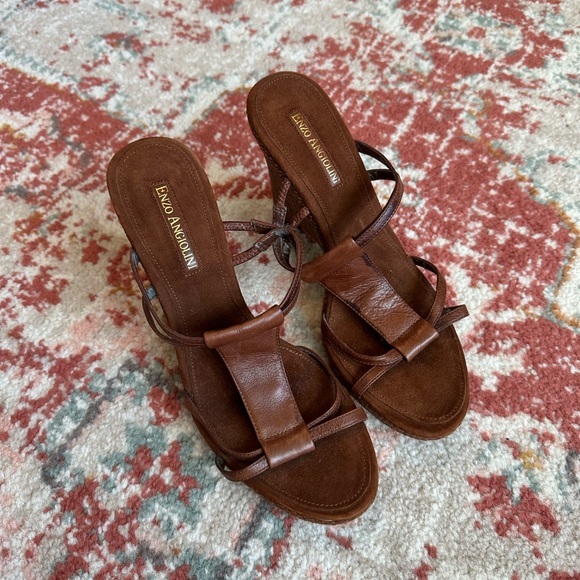 Enzo Angiolini | Shoes | Enzo Angiolini Idellee Carmel Brown Strap ...